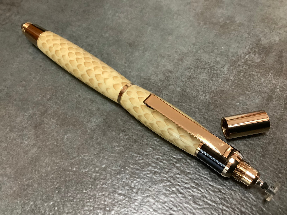 Leather & Gold Disc Stylus Pen – Custom Casings