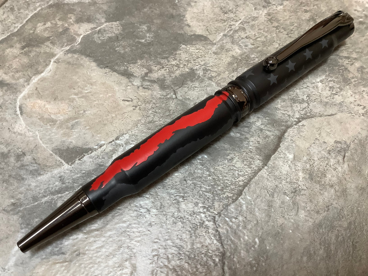 Thin Red Line Flag .308 Pen – Custom Casings
